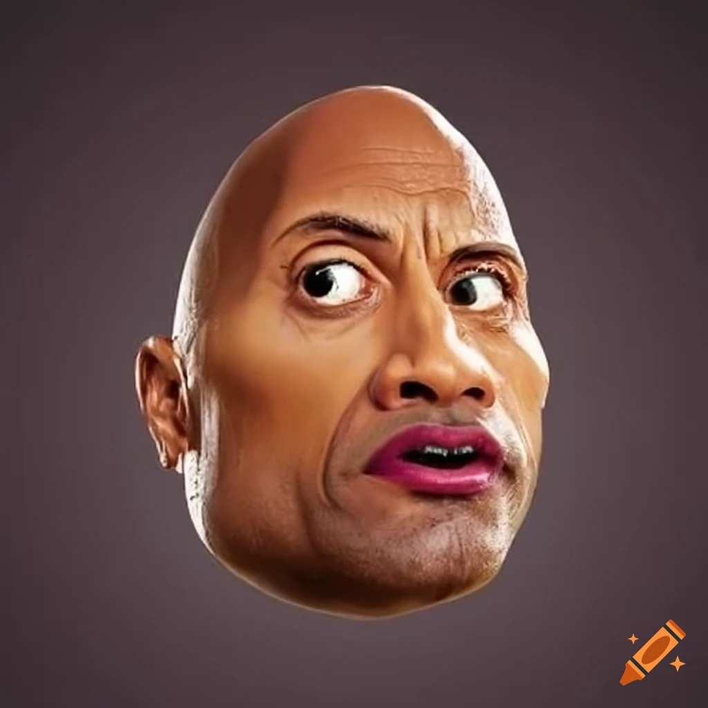Dwayne johnson as a potato on Craiyon