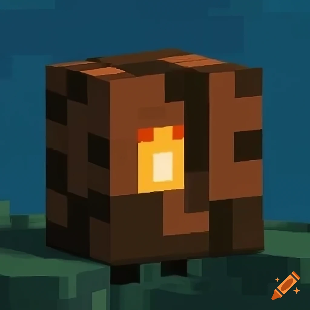 Minecraft logs on Craiyon