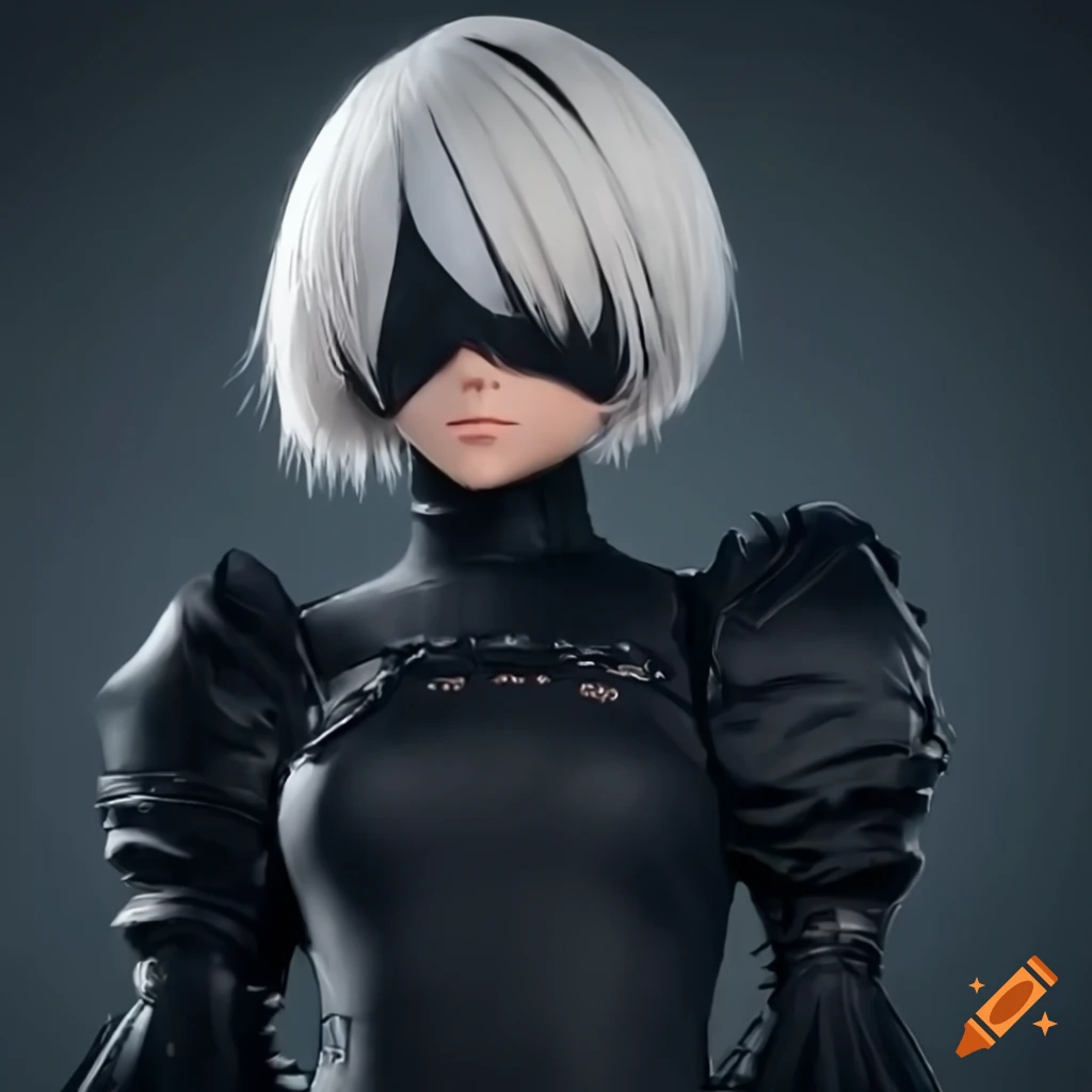 Nier automata 2b real on Craiyon