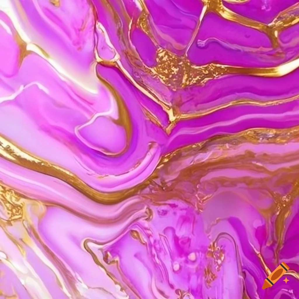 Fuchsia marble with gold on Craiyon