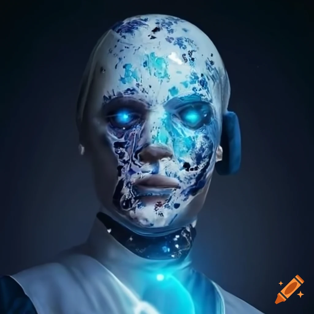 Man in white cosmic work outfit on Craiyon