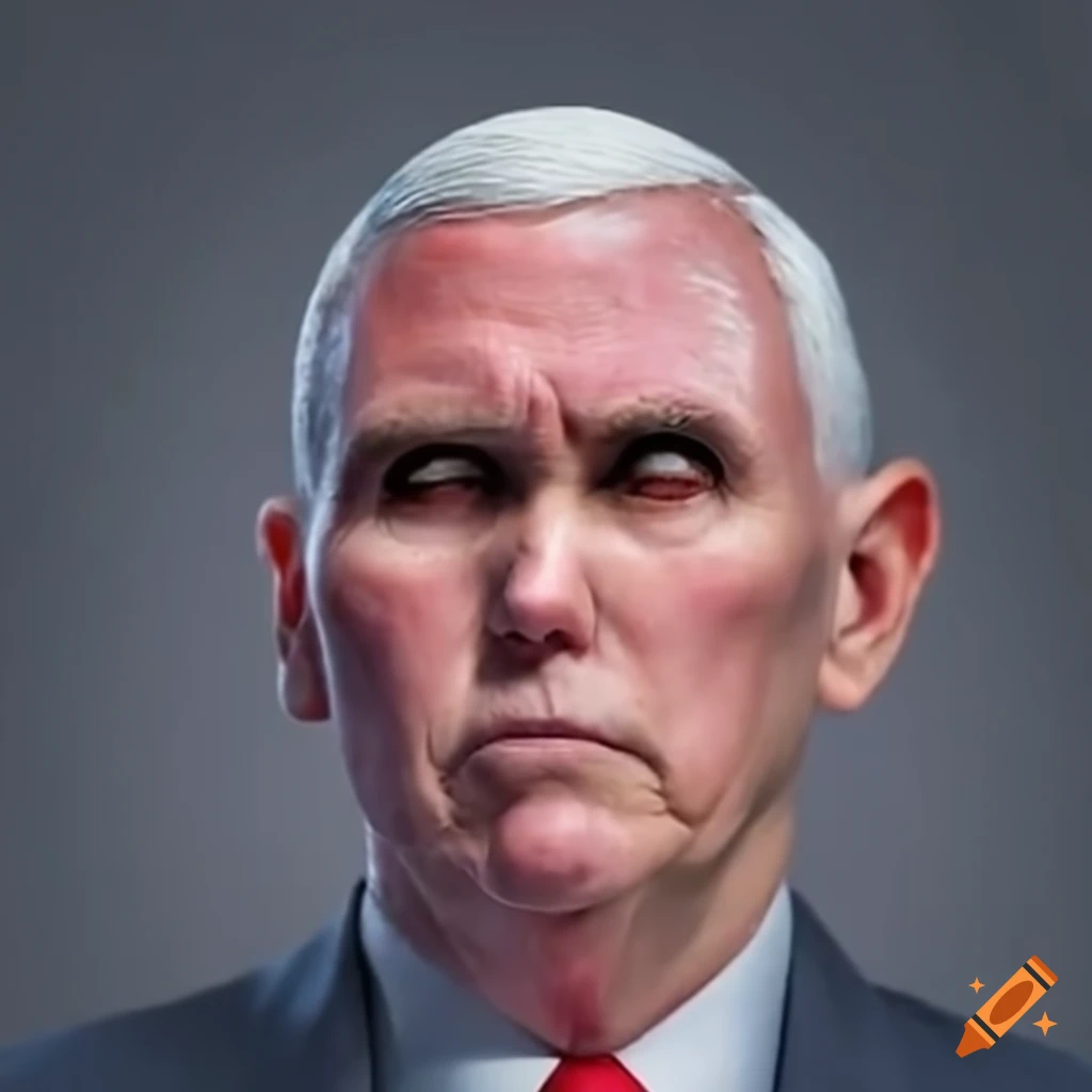 Angry frowning yelling mike pence as a white rat on Craiyon