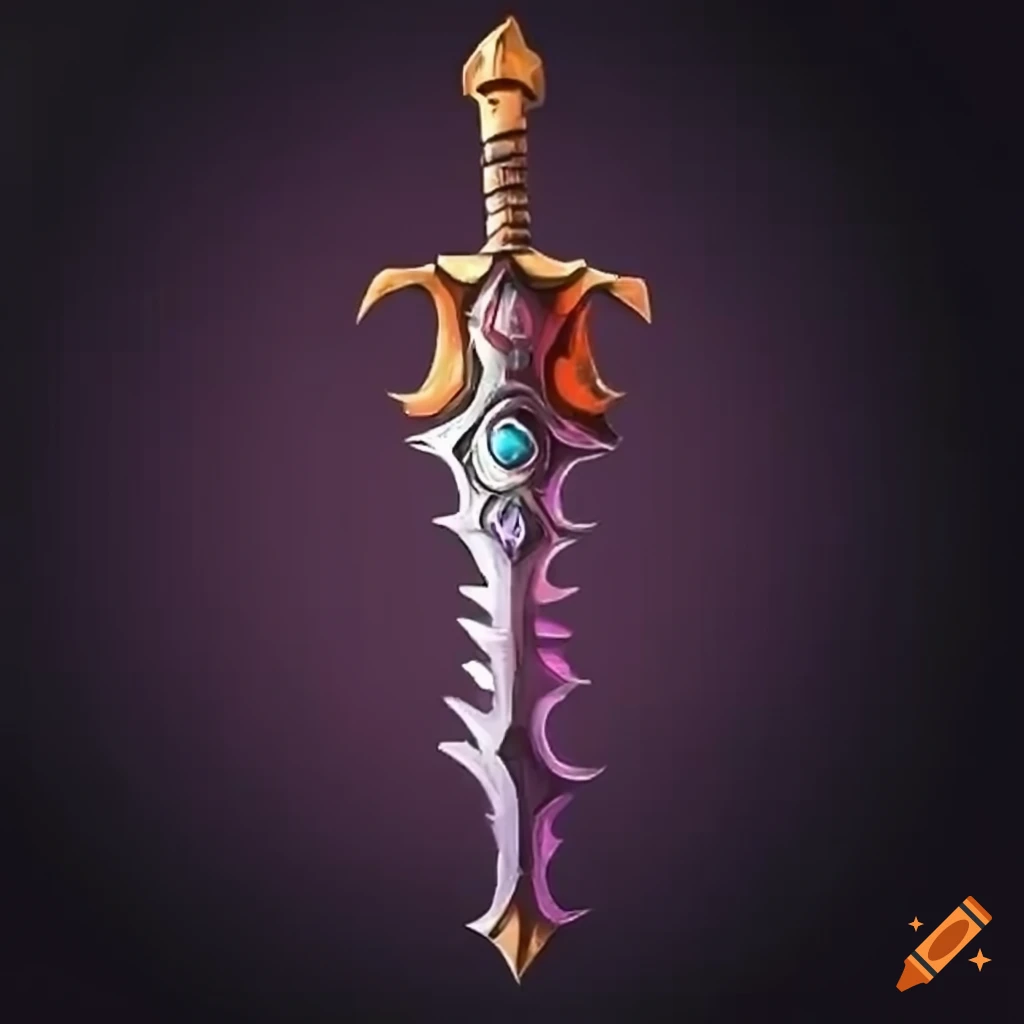 Random sword, wild and crazy unusual sword, eccentric