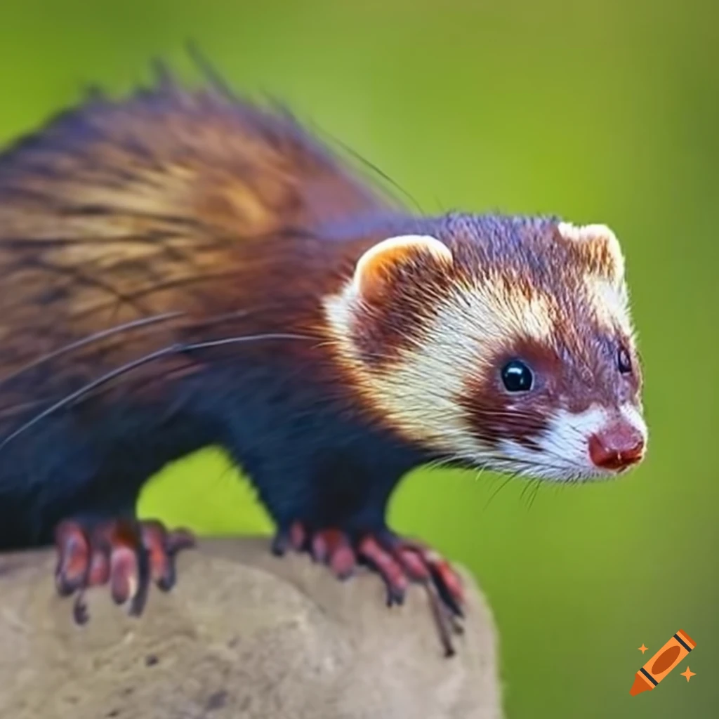 Lateral view of polecat