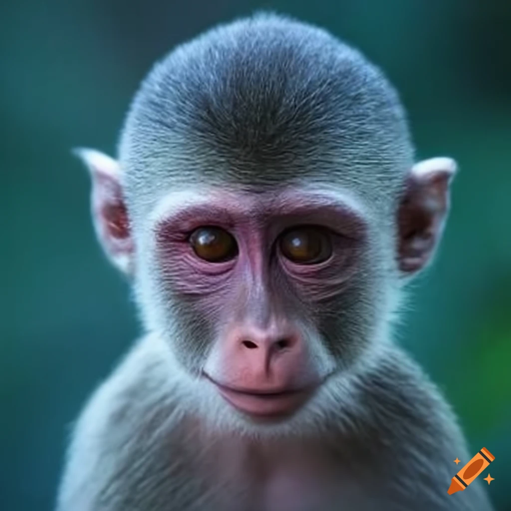 Monkey researching virus