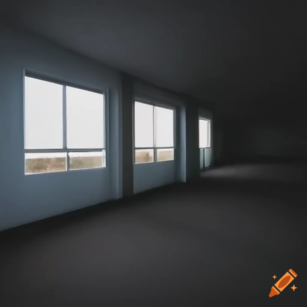 The backrooms liminal space on Craiyon