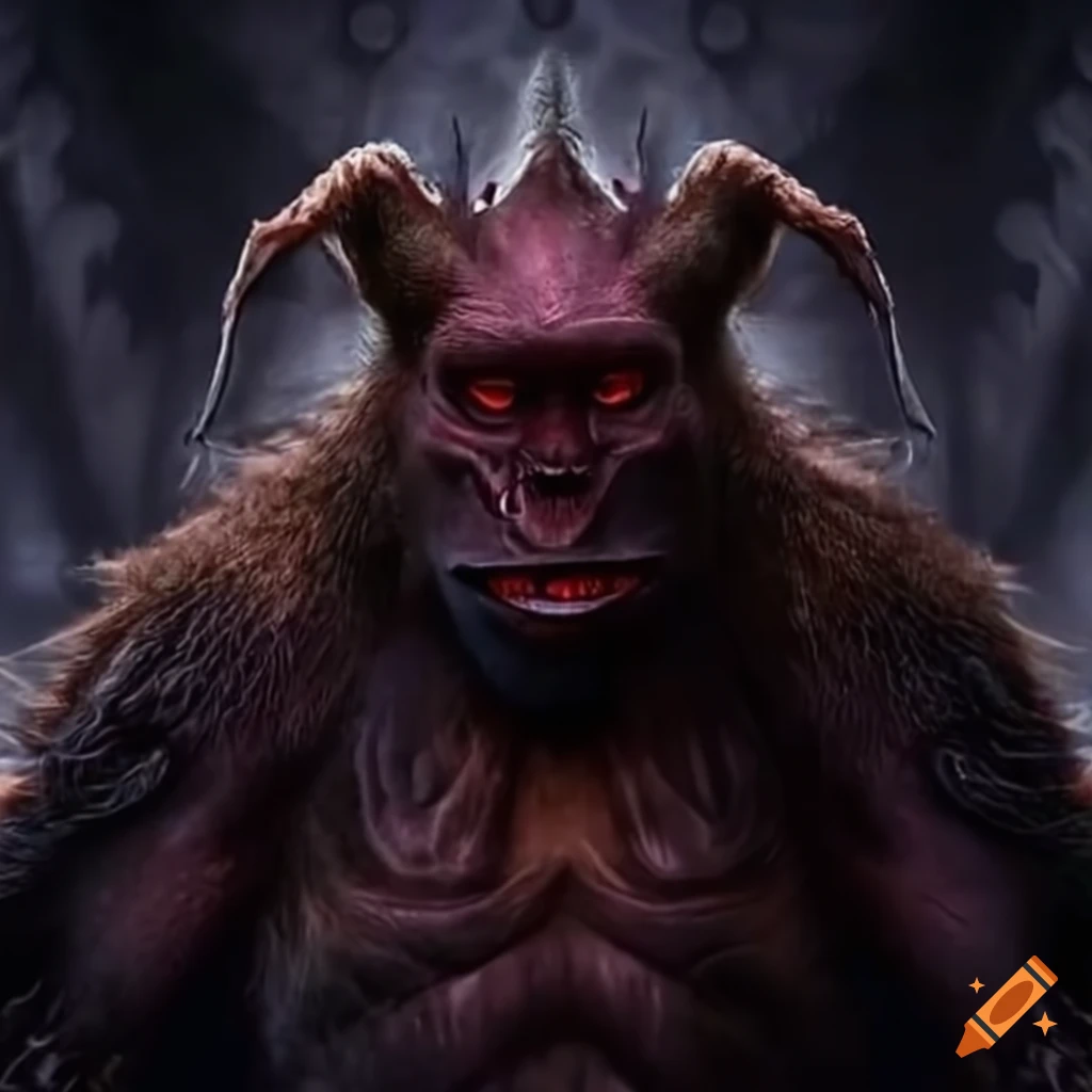 Demon that looks like baboon