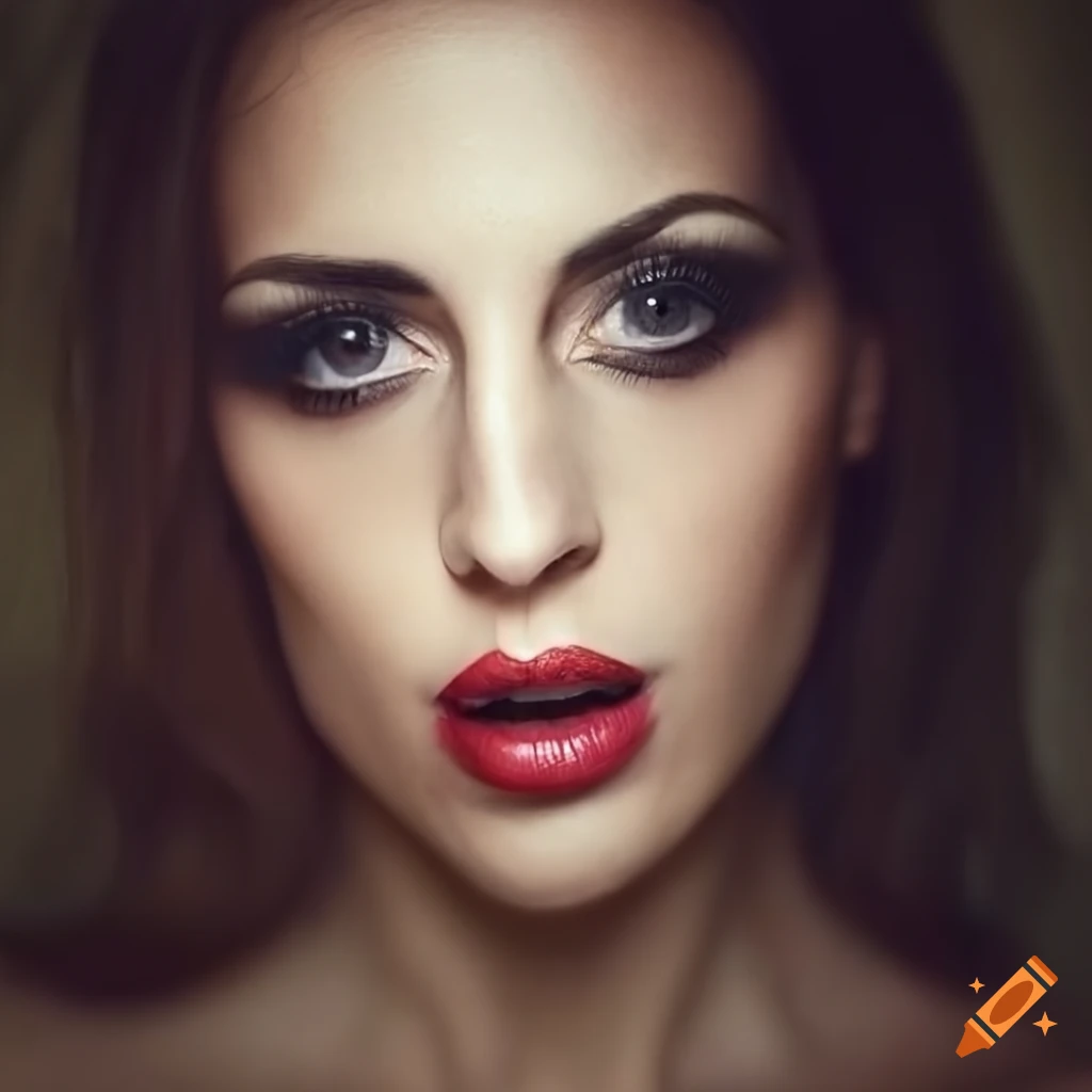 Ana kasparian, closeup face, boudoir portrait