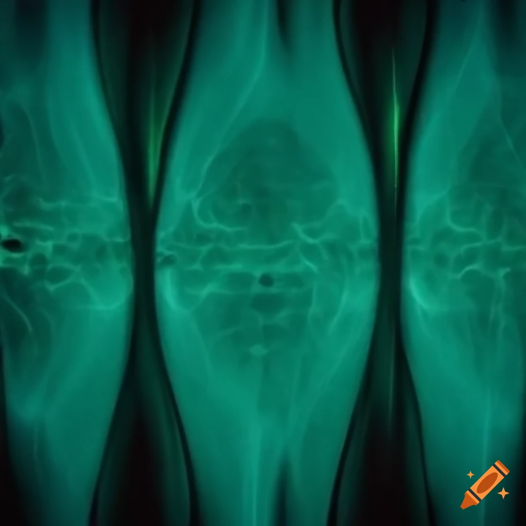 An oscilloscope displaying a sinusoidal waveform on Craiyon