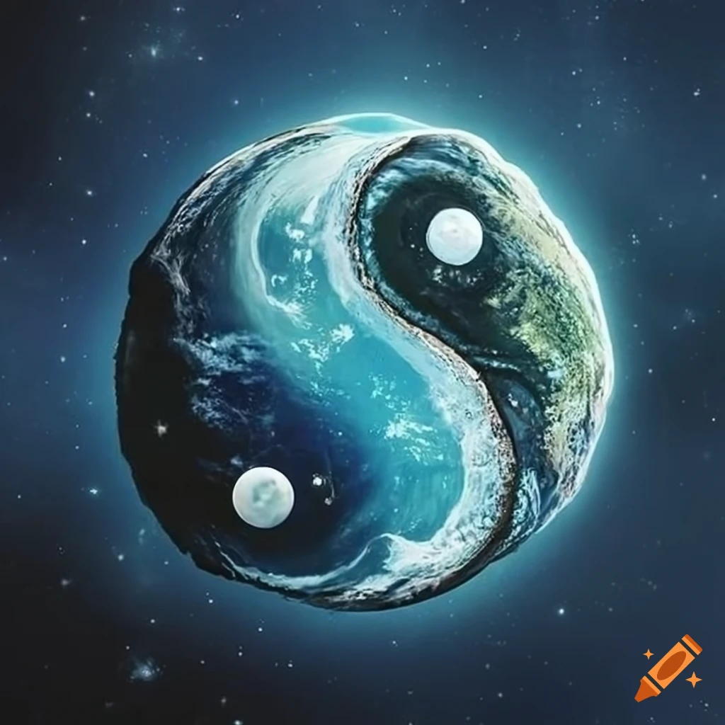 Ocean and space yin yang