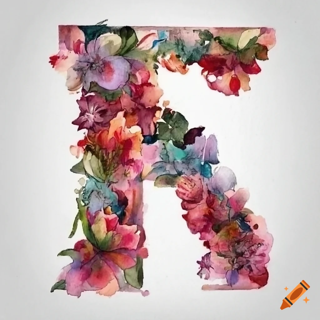 Create beautiful art for letter "y" with flowers decoration
