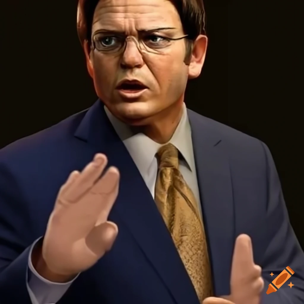 Ron desantis as dwight shrute