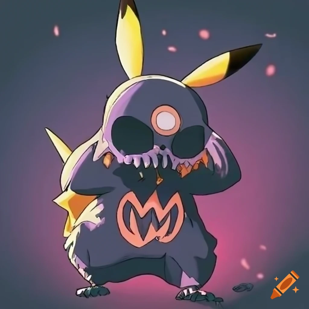 Team skull pikachu on Craiyon