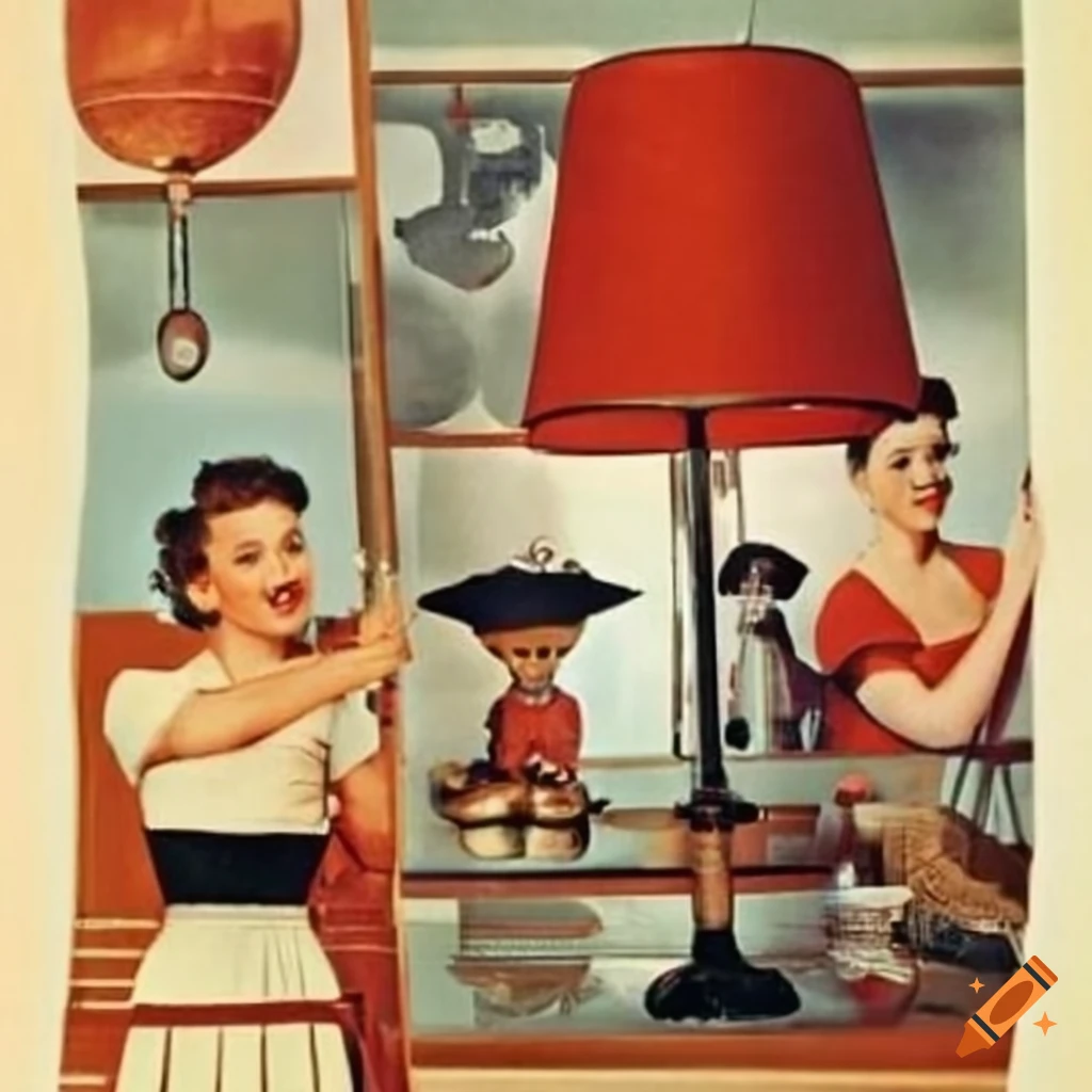 1950s post-war vintage ads on Craiyon