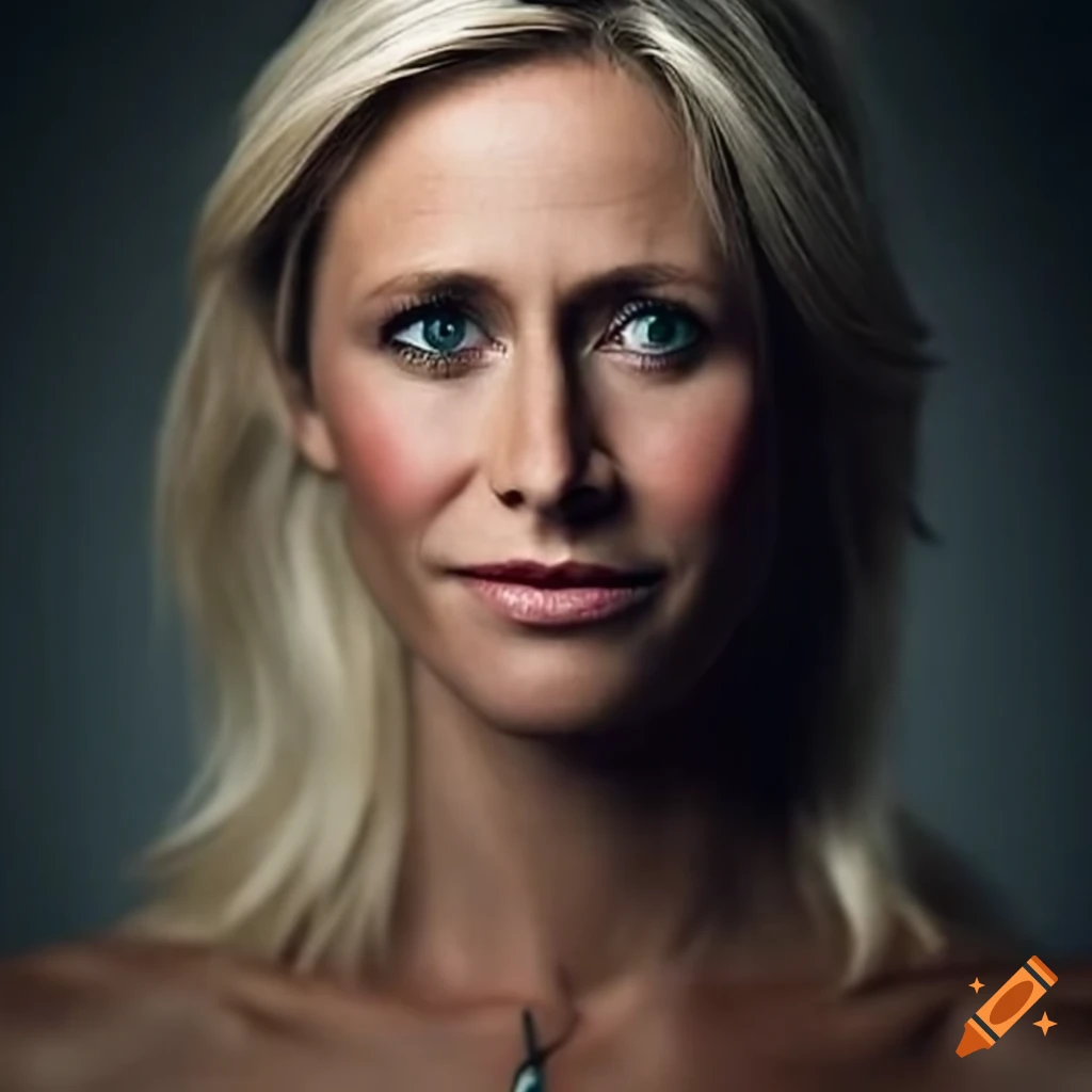 Sophie raworth as a supermodel on Craiyon