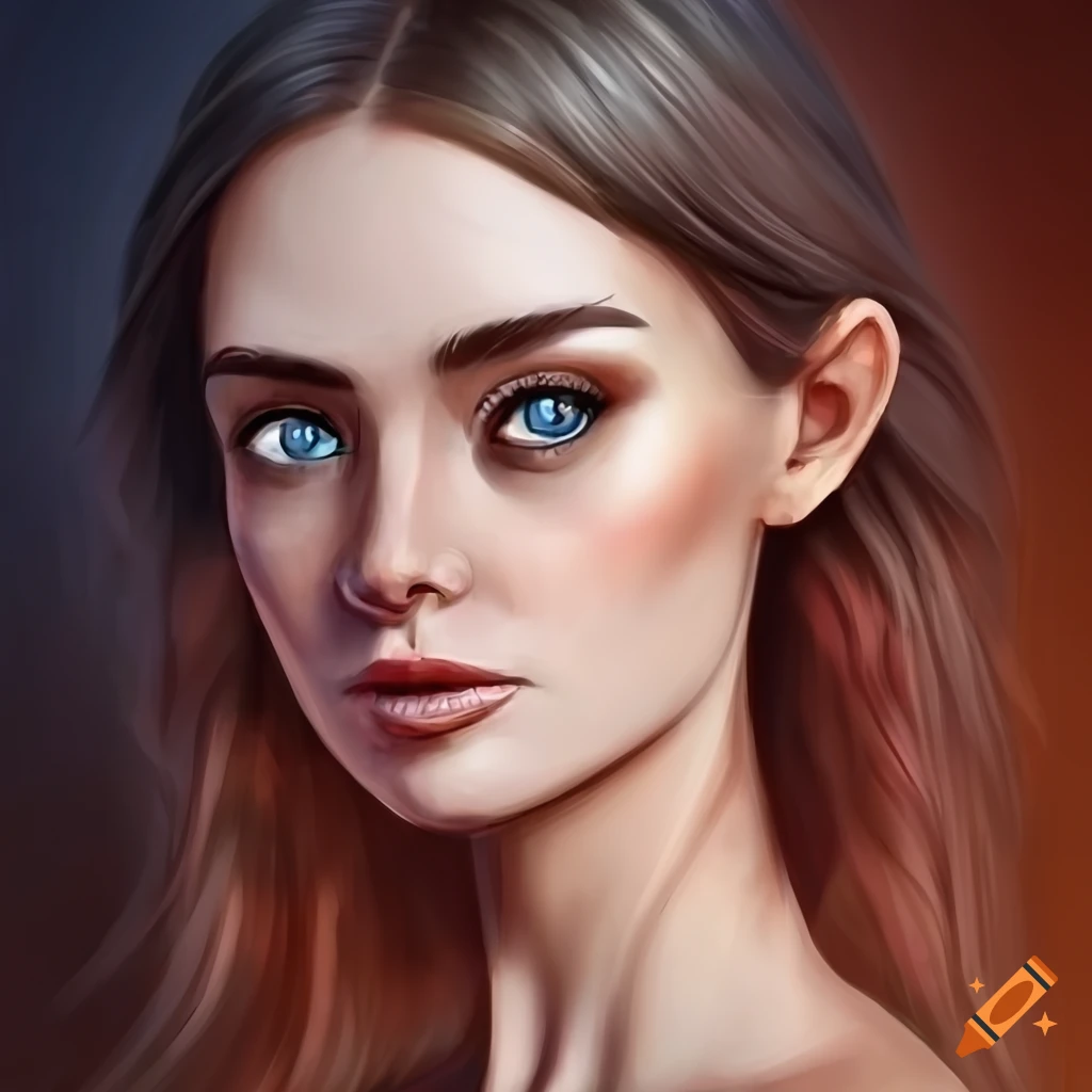 Australian woman , human portrait , high resolution , digital art ...