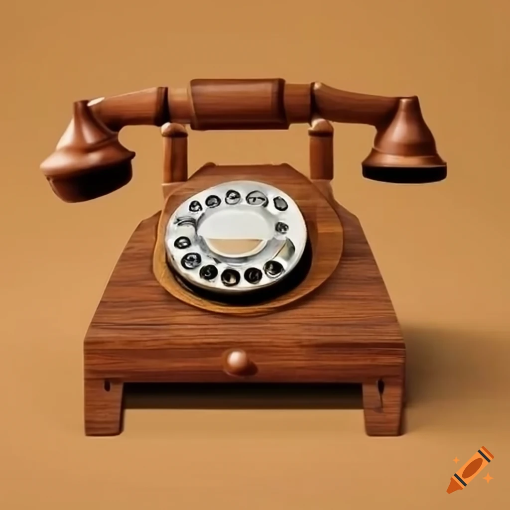 Wooden telephone