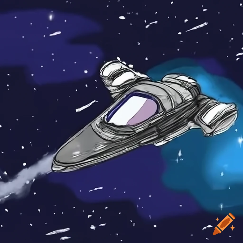 A space car in space