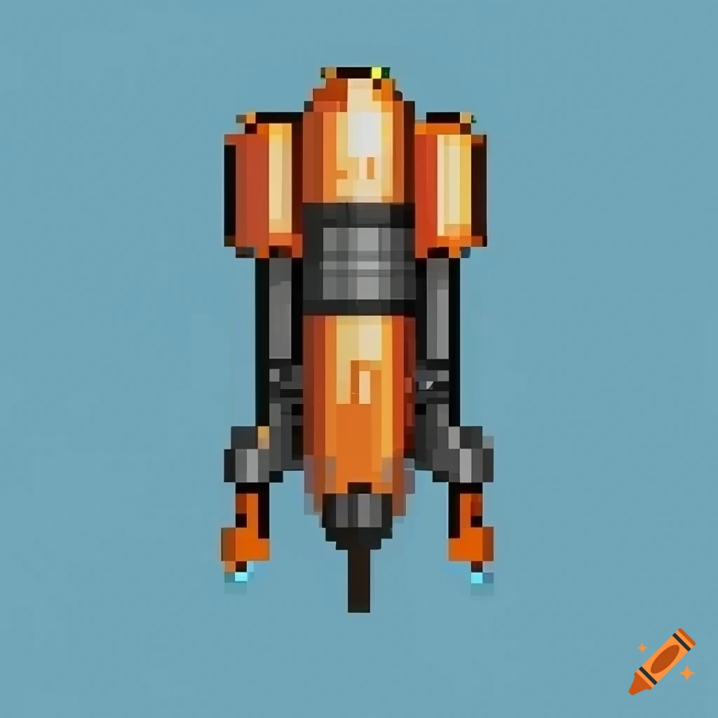 Pixel art jetpack