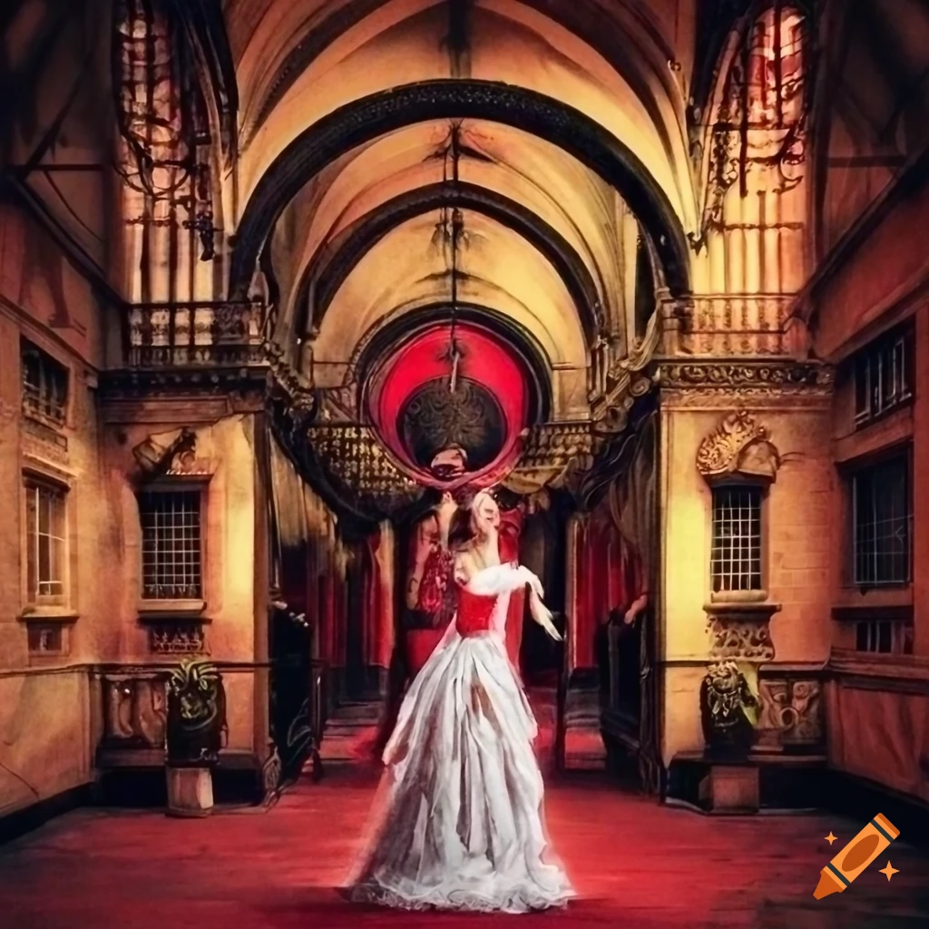 Vibrant poster advertising a Moulin Rouge-themed Brasenose college ...