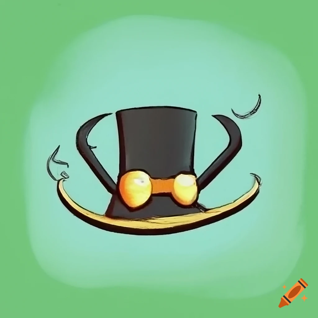 Random top hat, wild and crazy unusual top hat, eccentric on Craiyon