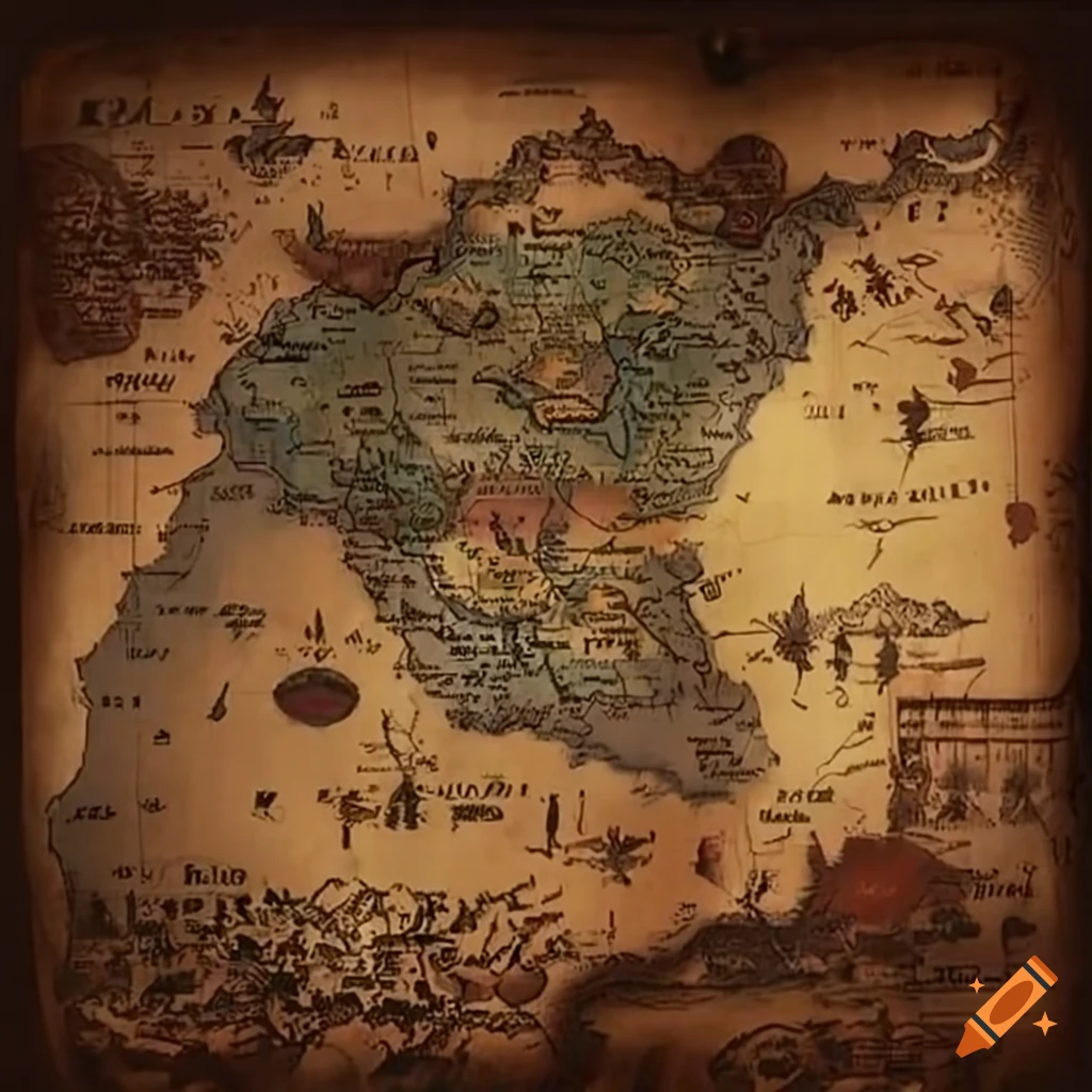 The mysterious map on Craiyon