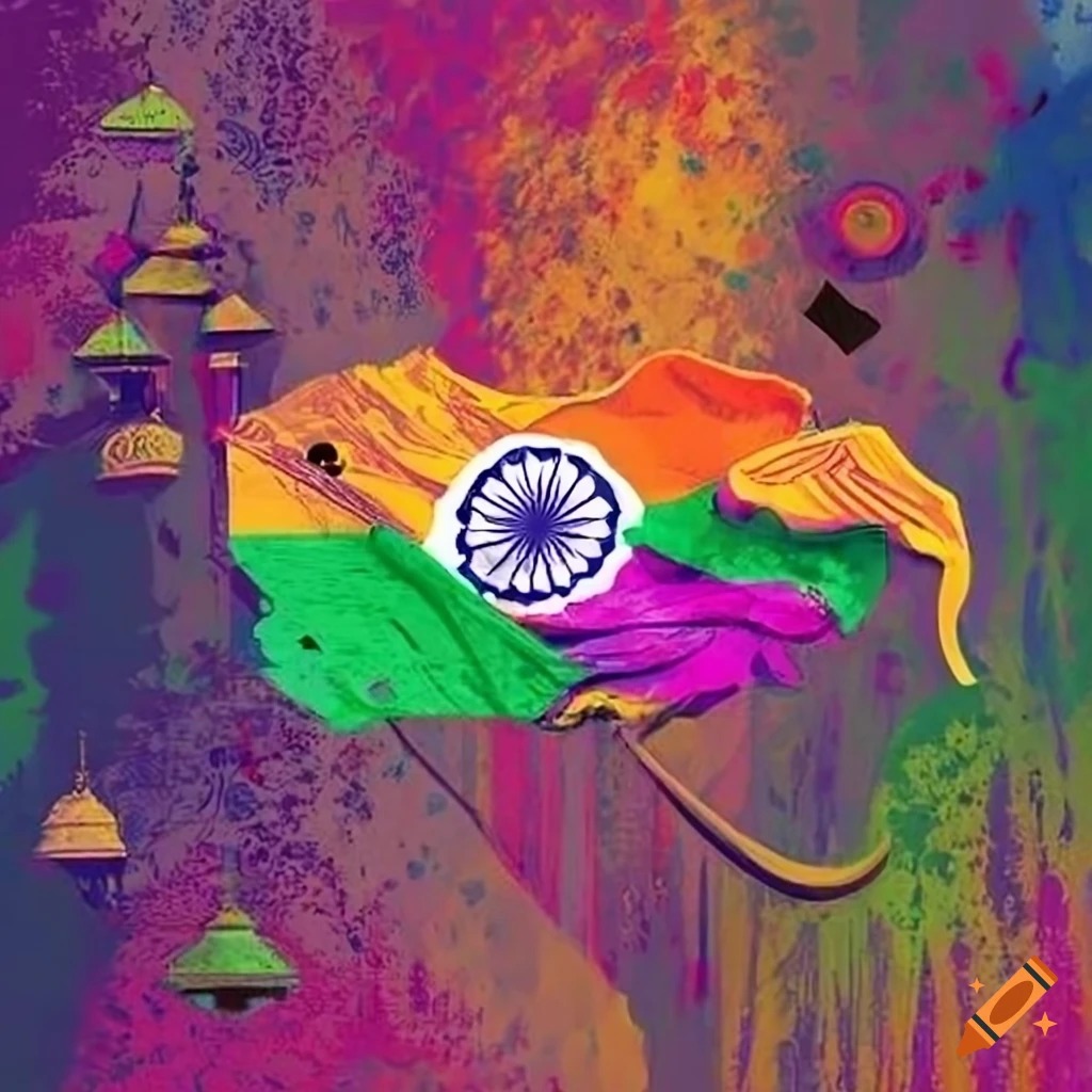 Illustration | A unique flag design presented flat, embodying the ...