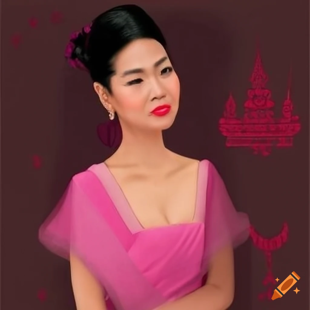 A Thai Woman In Pink