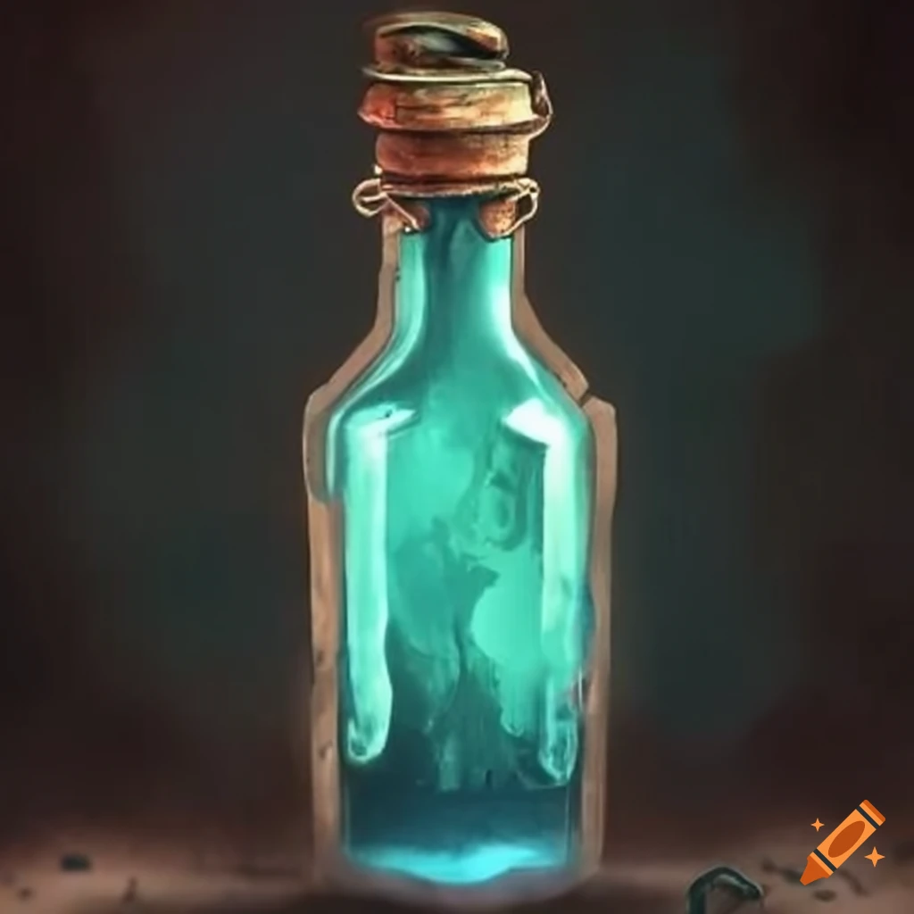 Post apocalyptic game potion vial