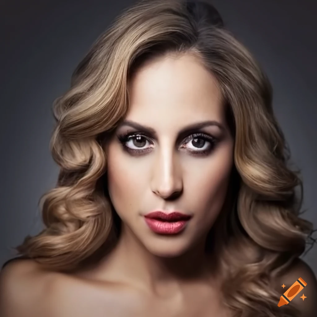 Ana kasparian, closeup face, glamour portrait