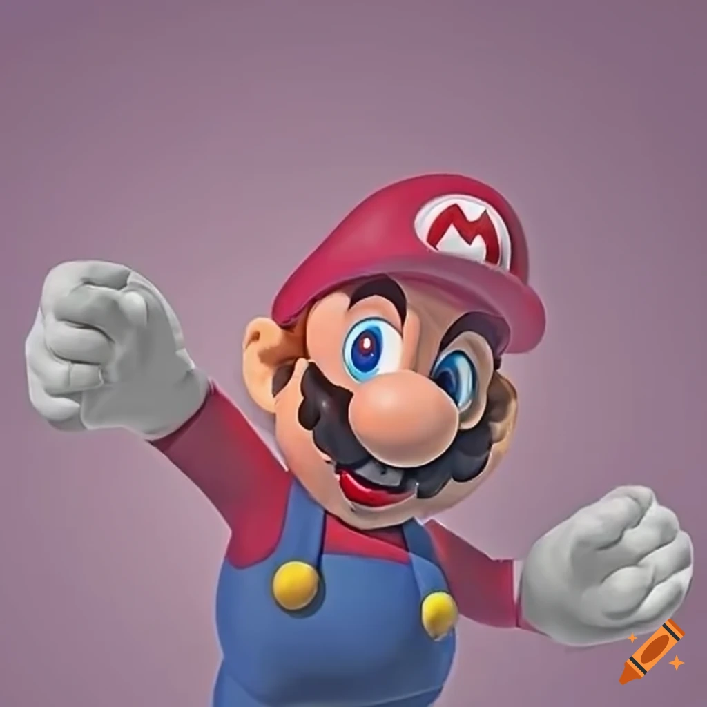 Pink mario game on Craiyon