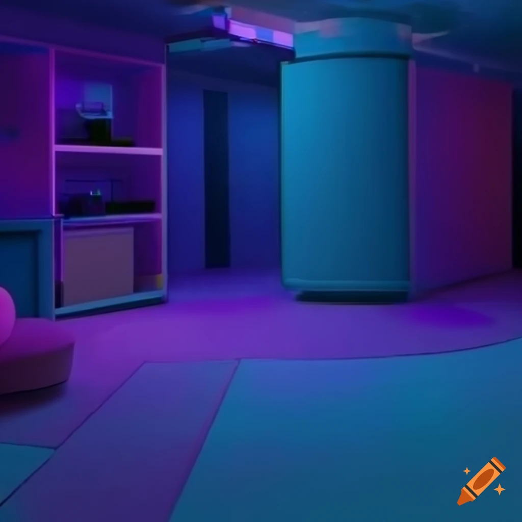 Early 2000s y2k office aesthetic, liminal space, blender 3d render ...