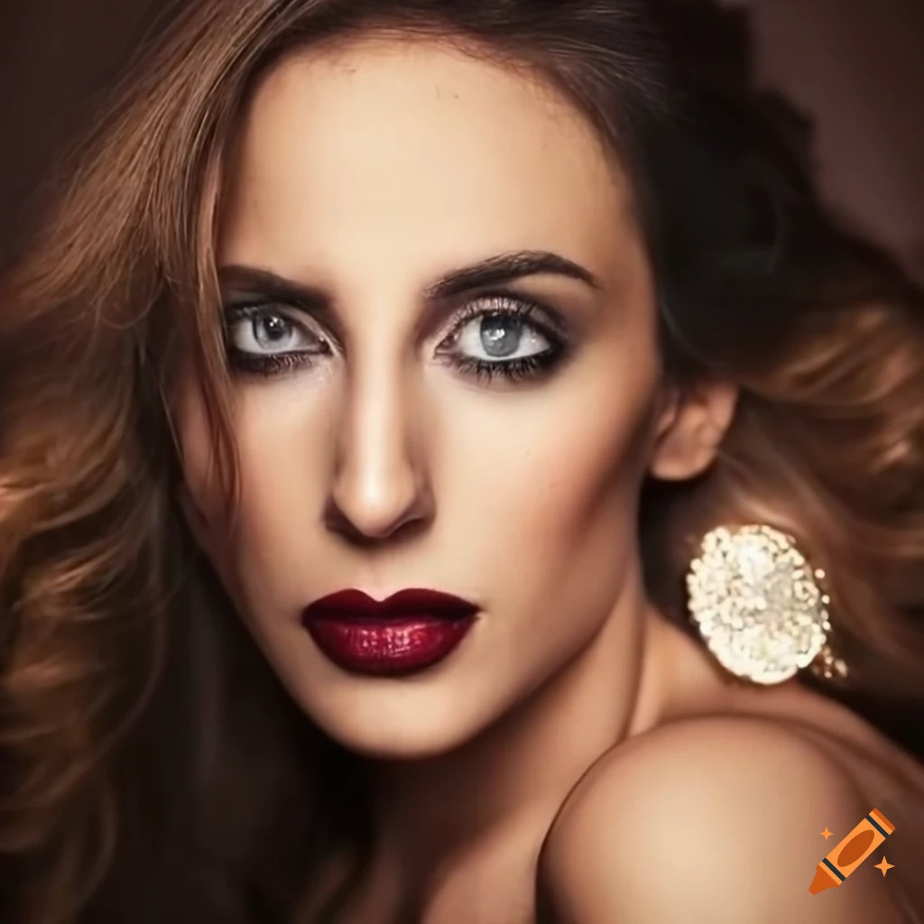 Ana kasparian, closeup face, glamour portrait