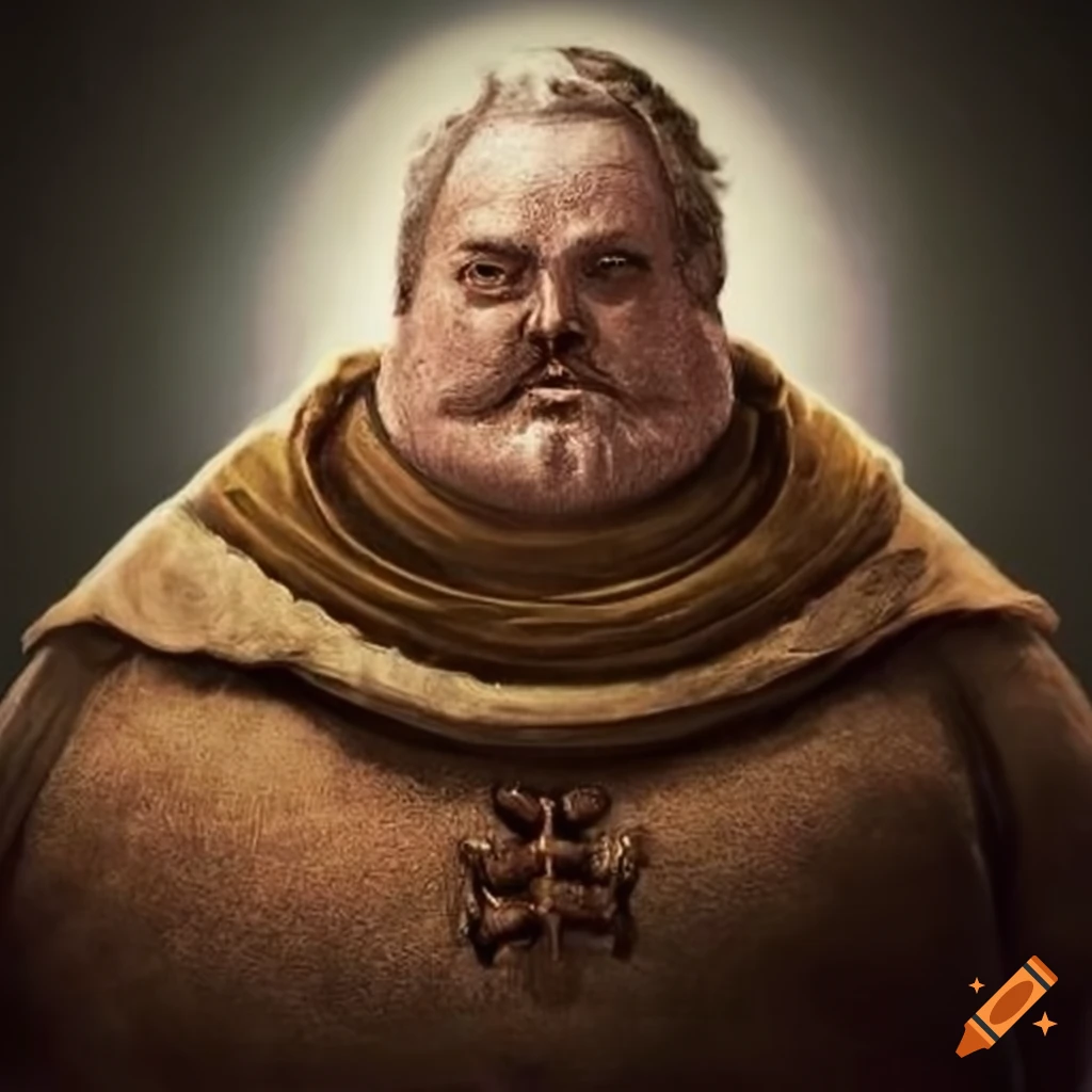 A fat medieval baron