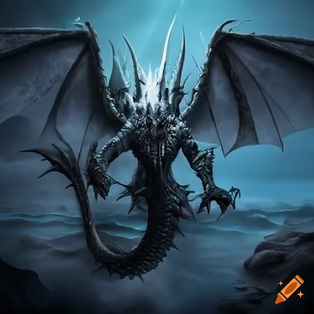 Abyssal dragon lord on Craiyon