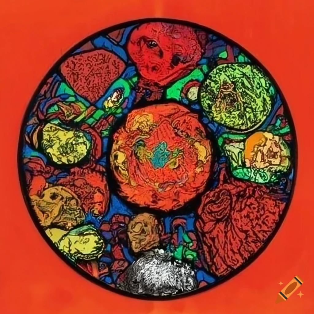 Stoner rock album cover of crystal specimen, the band "Acid-Magnet" on ...