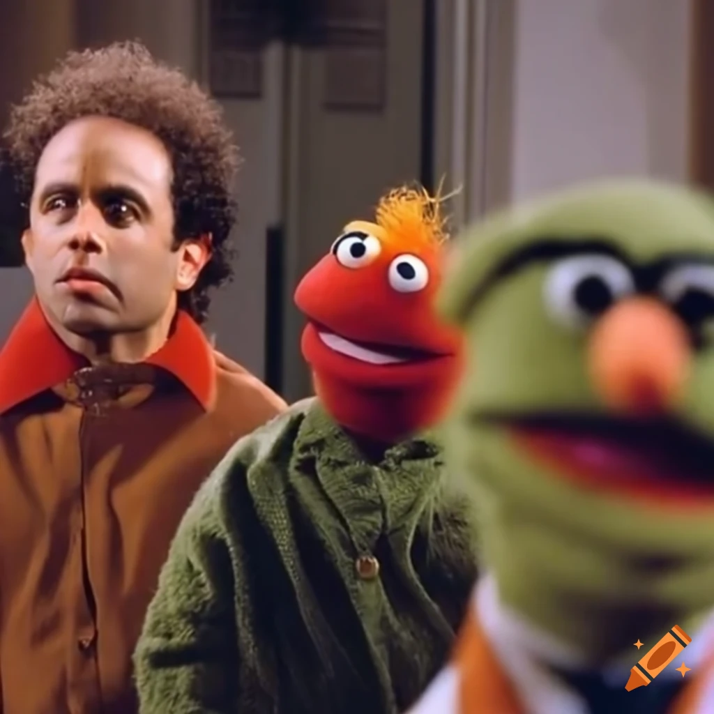 Ethnic muppets on the set of seinfeld on Craiyon