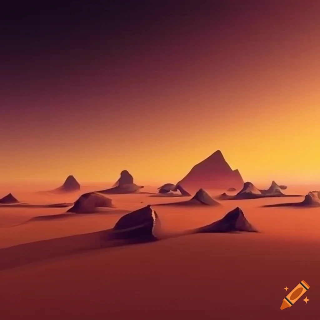 Alien Desert Landscape