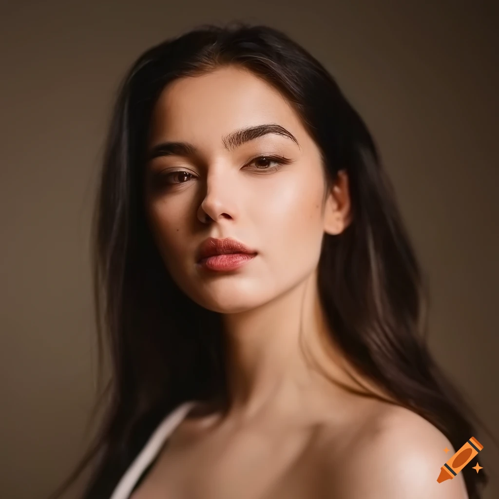 RAW photo, (detailed face)+, portrait of a beautiful brunette woman ...