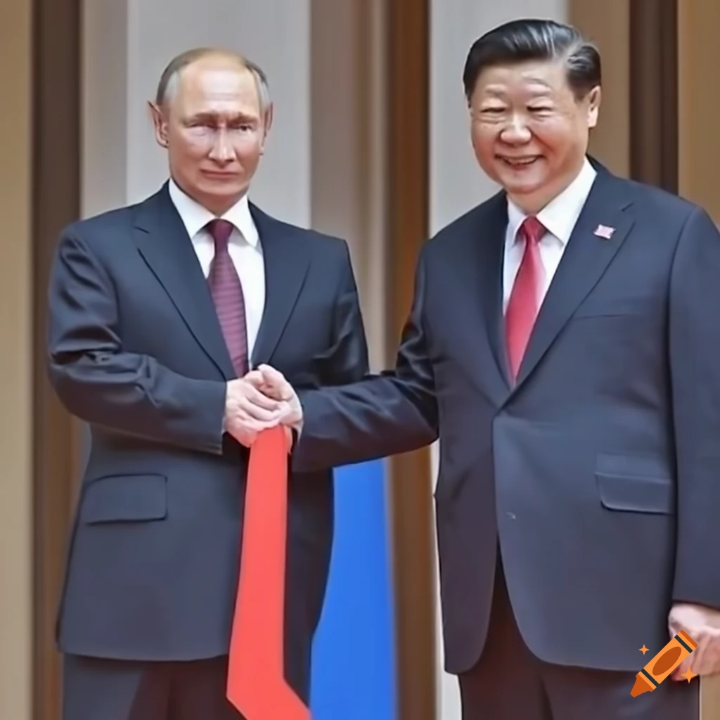 Xi jingping and vladimir putin and donald trump meet at a summit ...