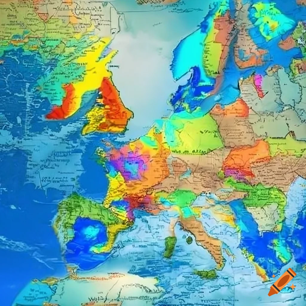 Meteorological map on Craiyon