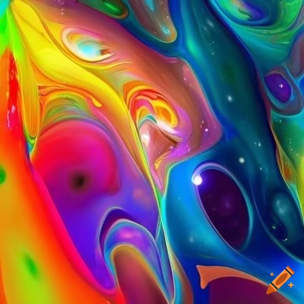 Space. very colorful and abstract
