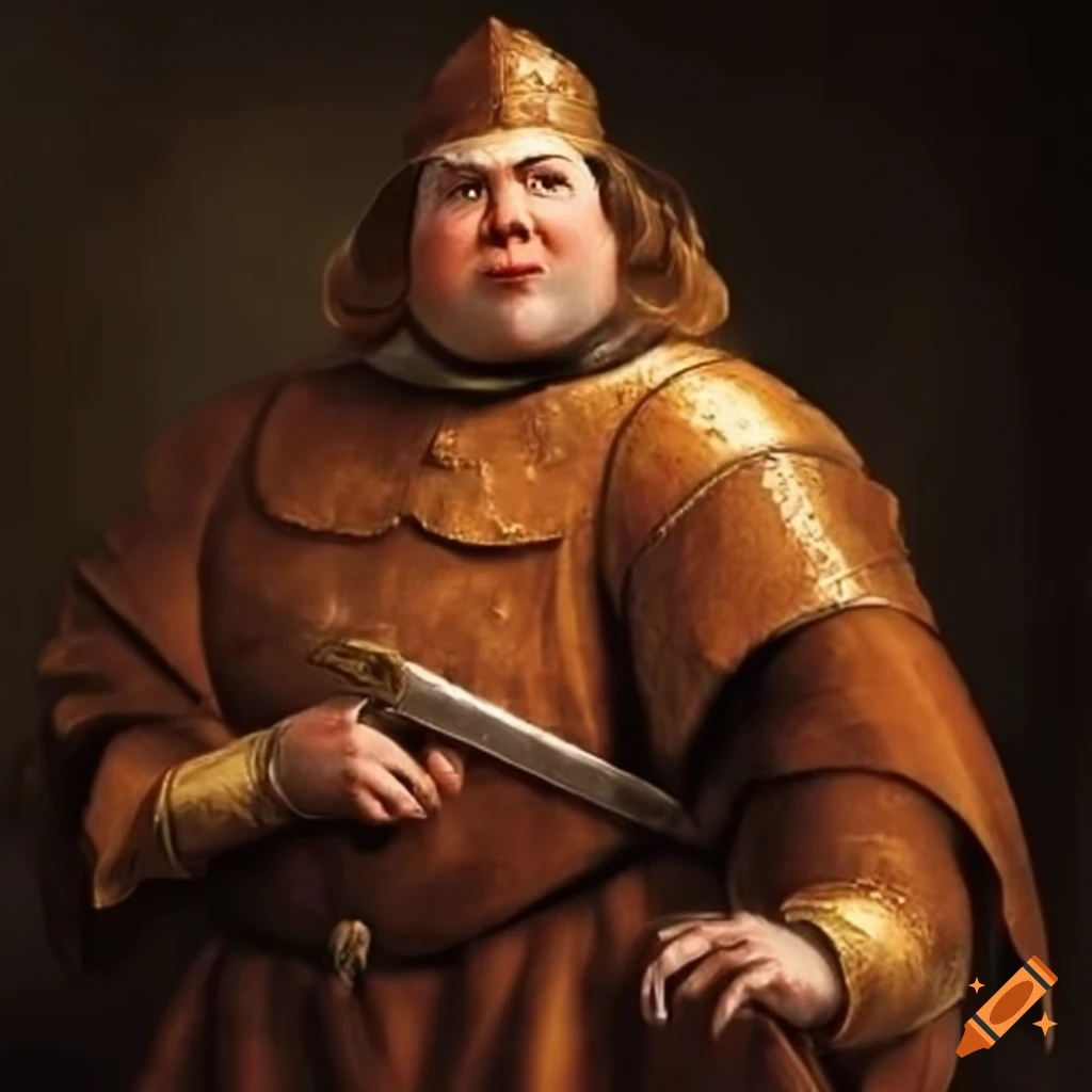 A fat medieval baron