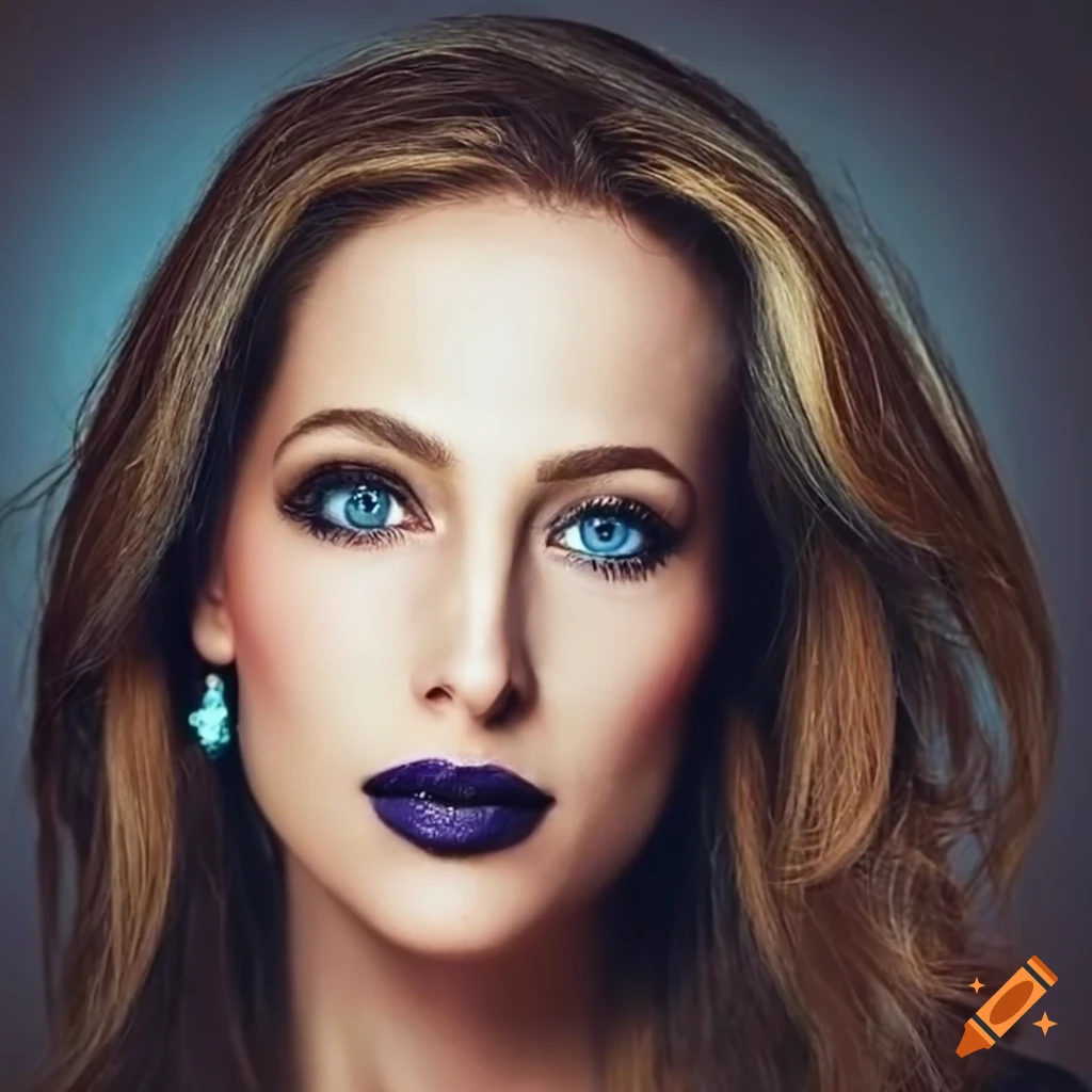 Ana Kasparian, closeup face, glamour portrait on Craiyon