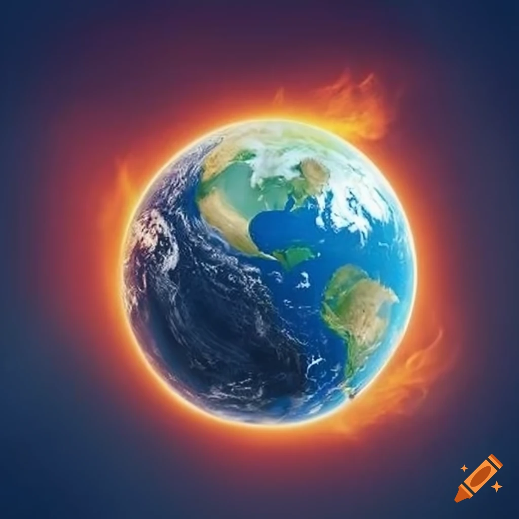 A poster lampooning the hot earth