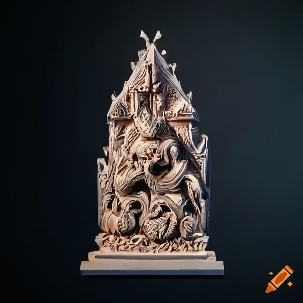 ‘Architectural Stave carving’-Style, hd Zelda game, 🔳 ️ sculpture ...