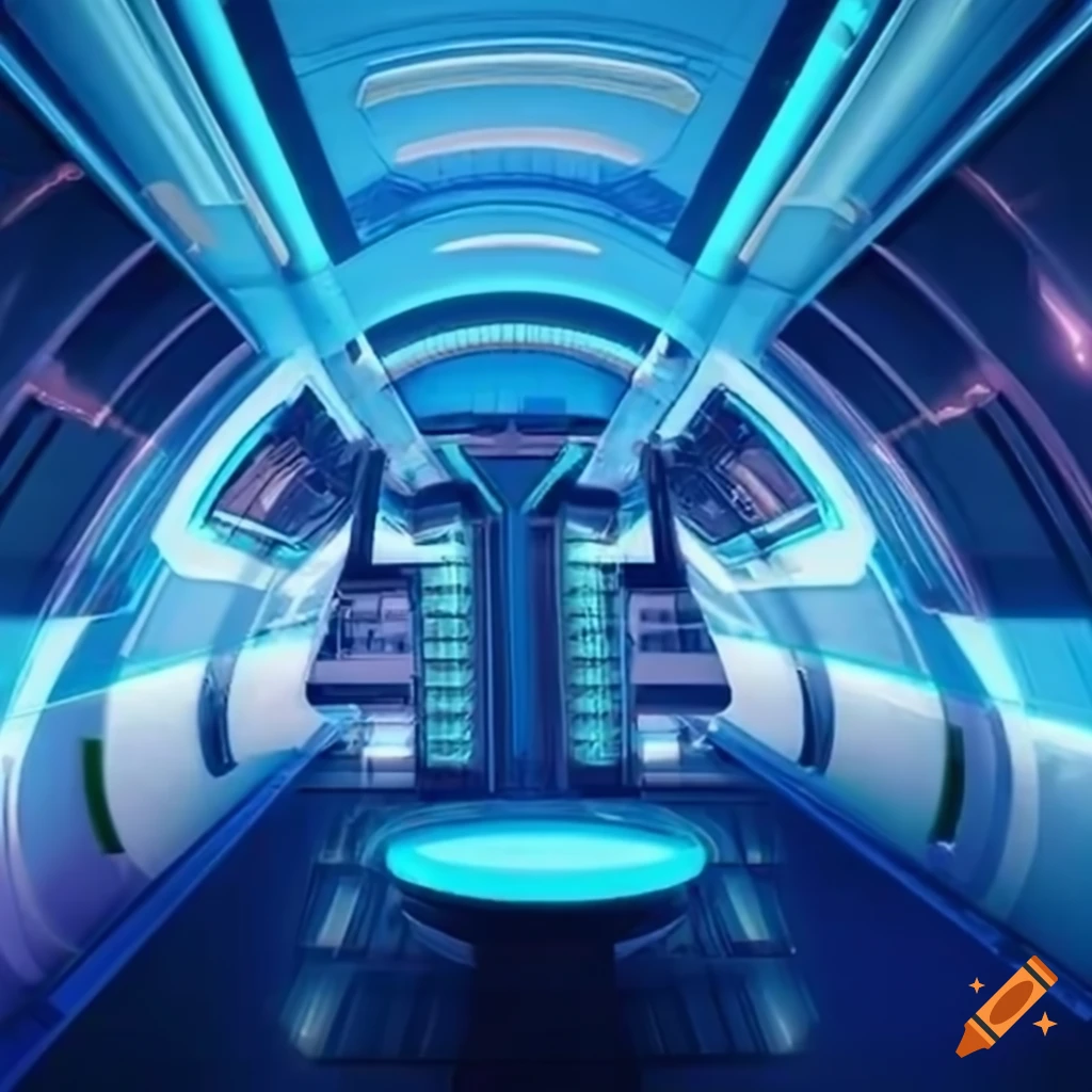 Kidcore sci-fi hyperloop station on Craiyon