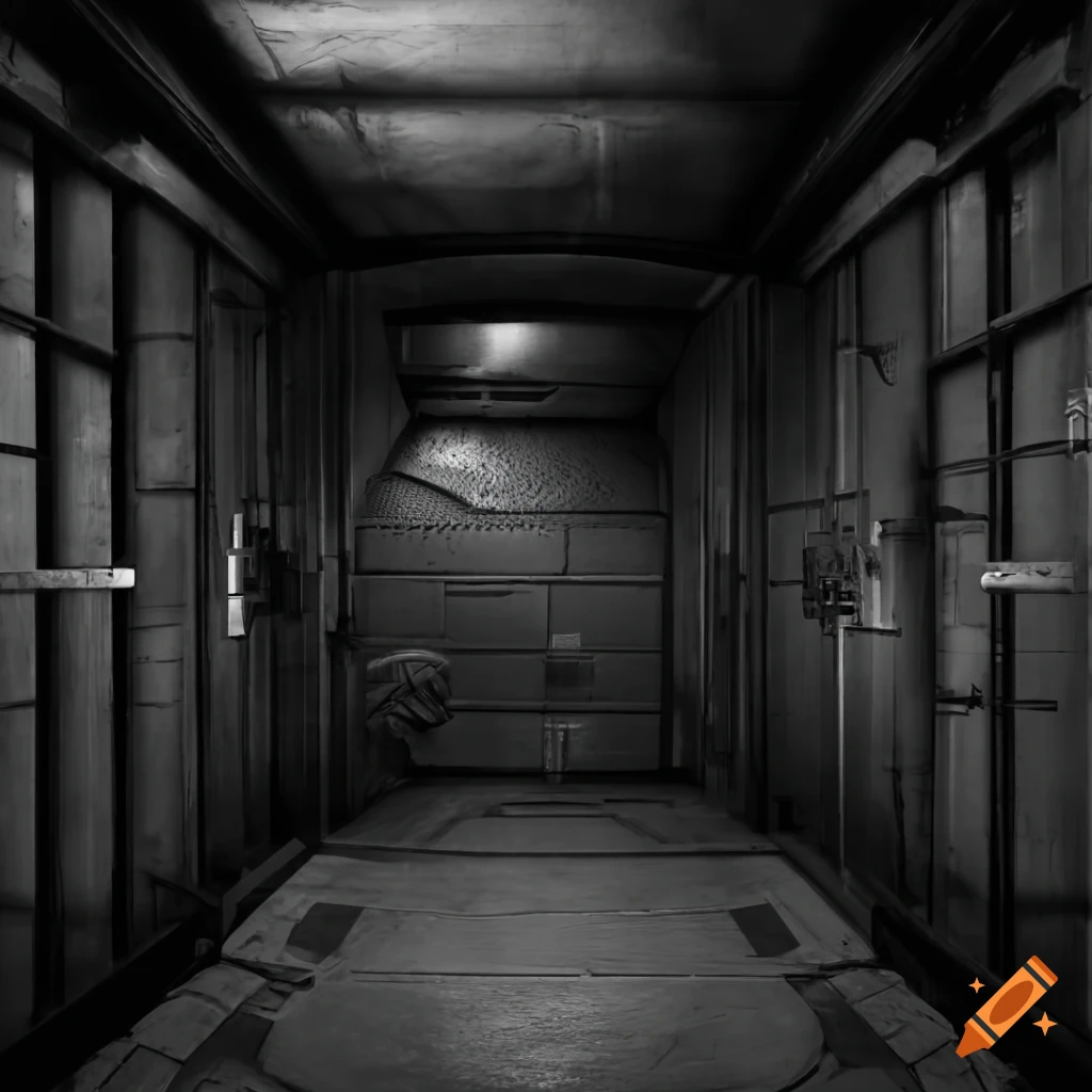 Futuristic prison cell on Craiyon