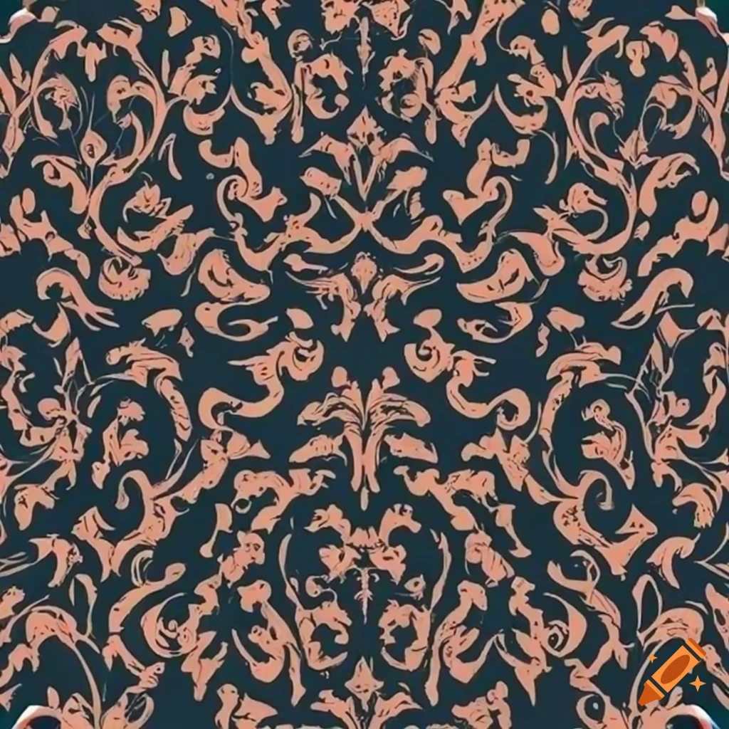 Seamless damask pattern