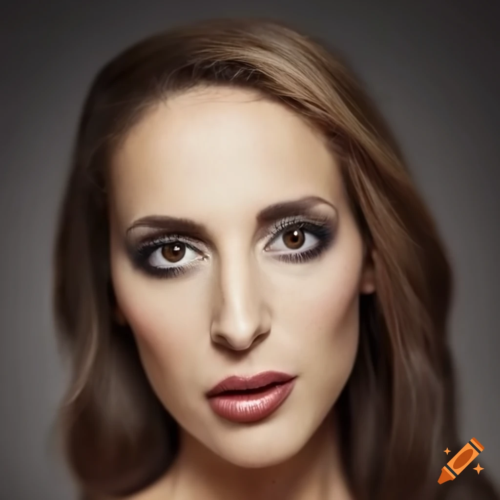 Ana kasparian, closeup face, glamour portrait
